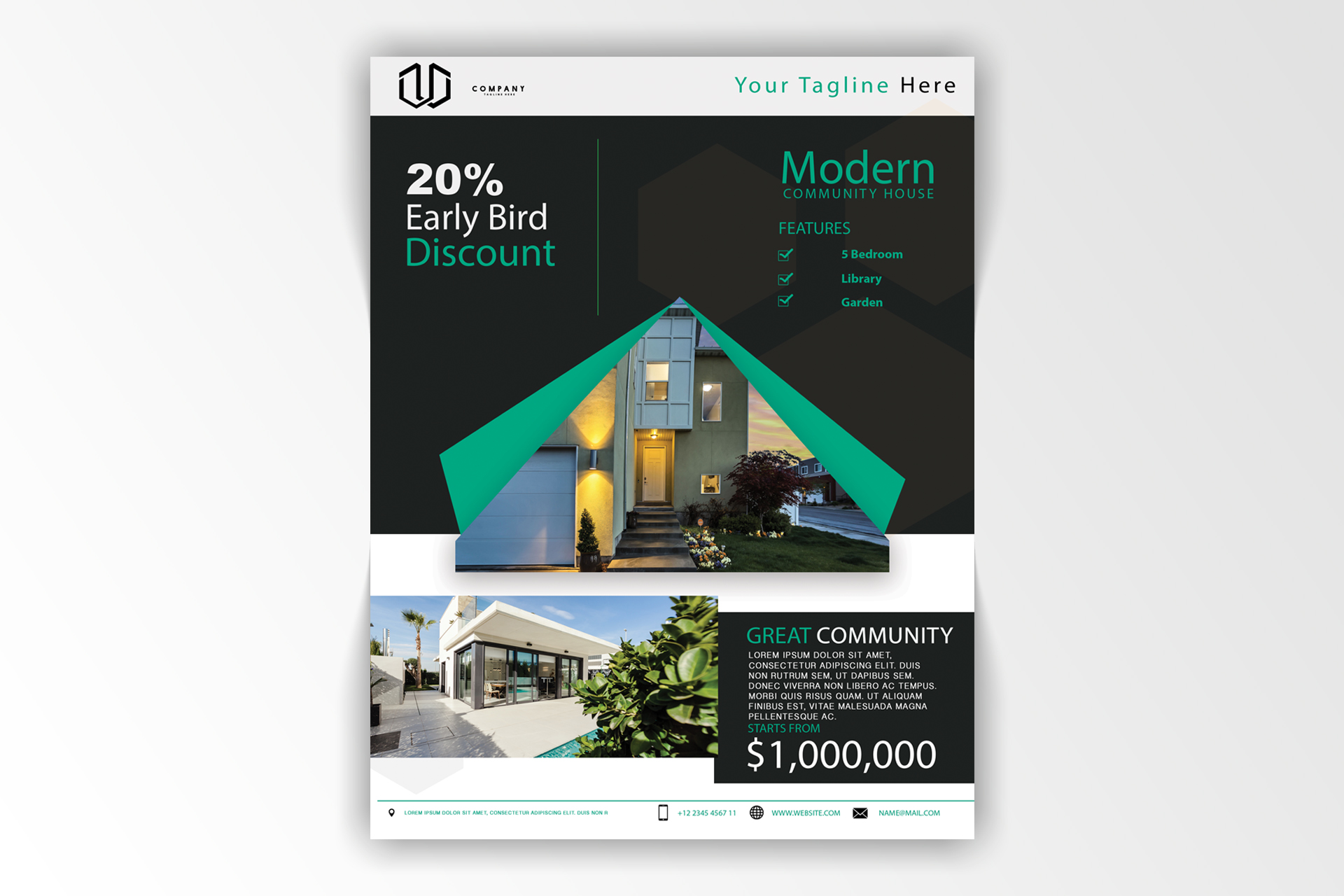 Free Flyer Design Template 63 – Template Wind